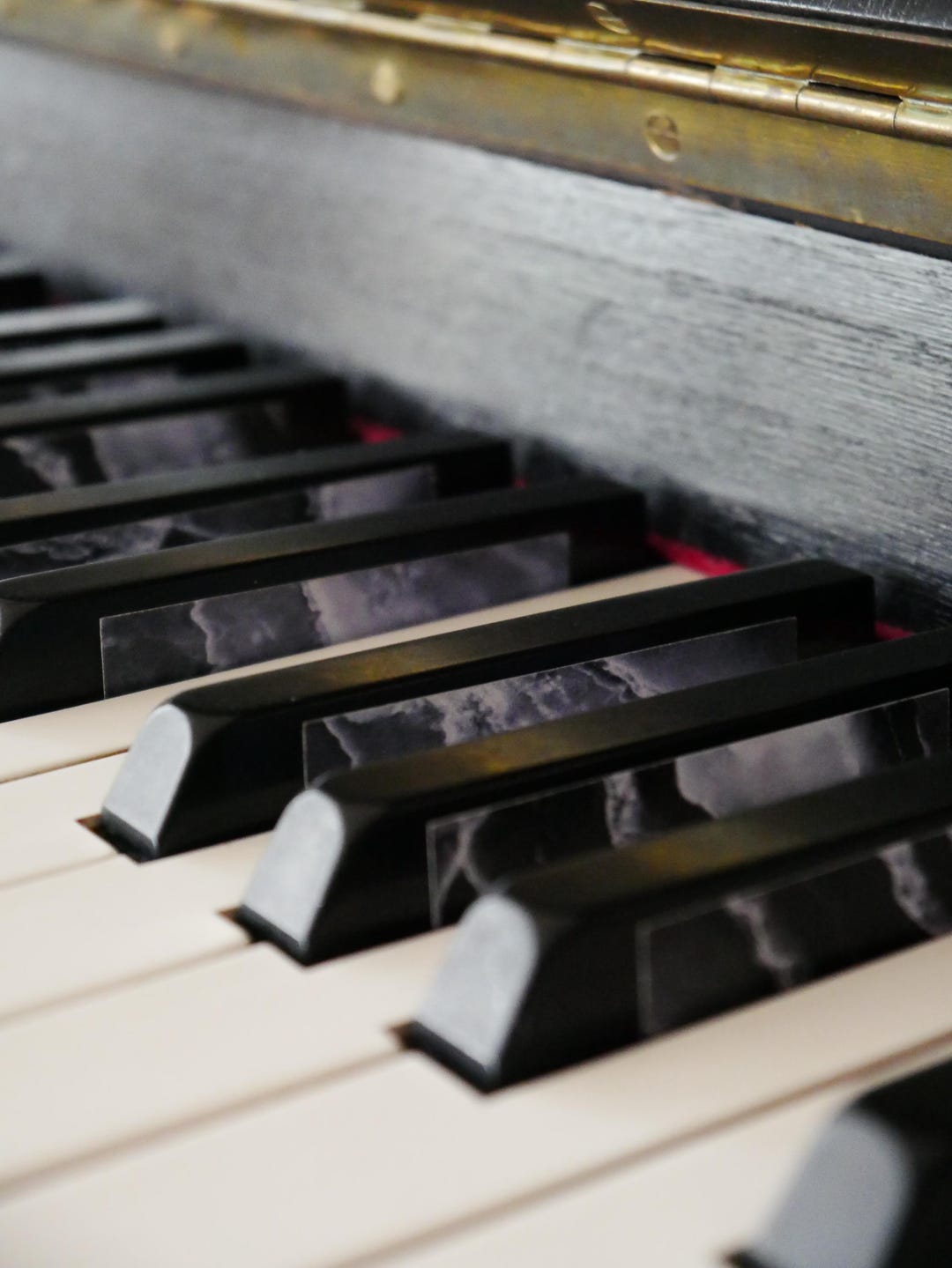 Keyboard/e-piano Inlaysticker-black Marble Texture - Etsy