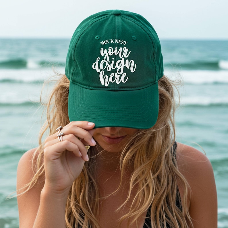 Spruce Hat Mockup Spruce Dad Hat Mocks Yupoong 6245CM Baseball Spruce ...