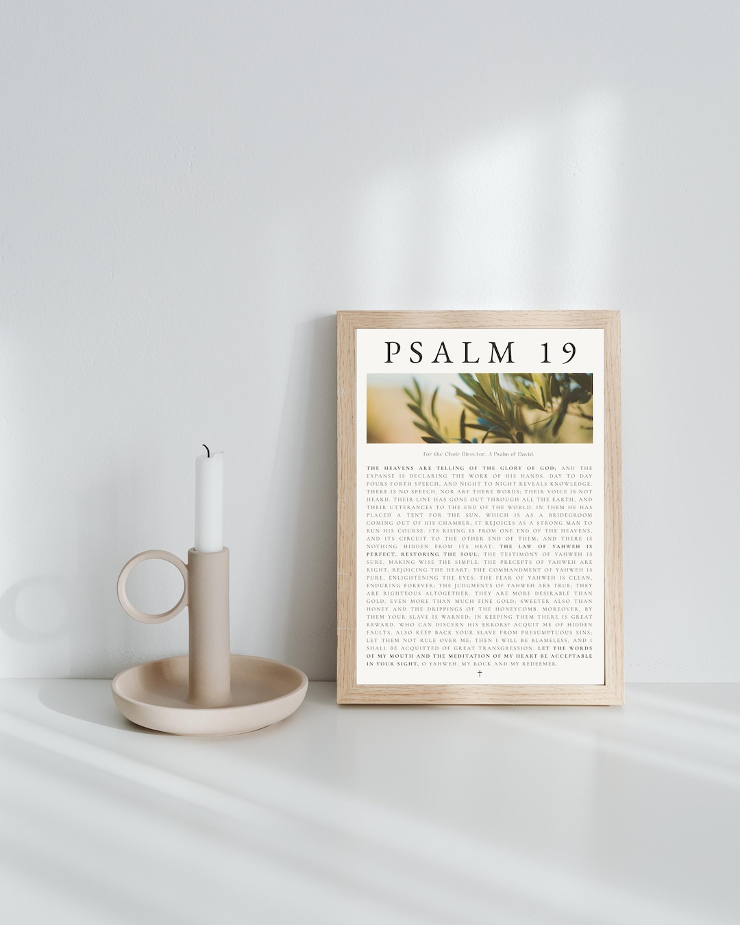 Psalm 19 Wall Art – Christian Printable Scripture | Olive Branch ...