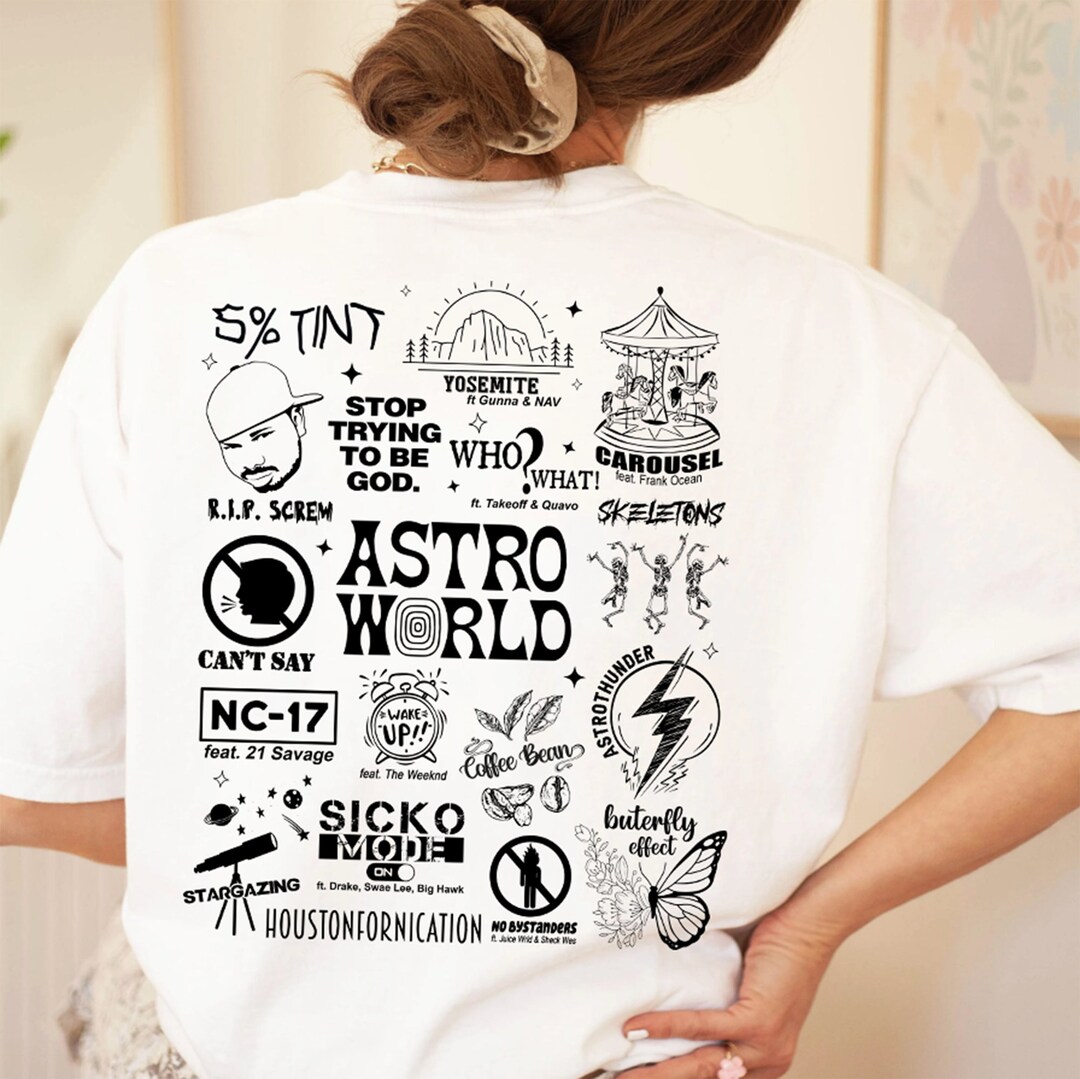 Travis Scott Astroworld Album BACK Shirt - Etsy