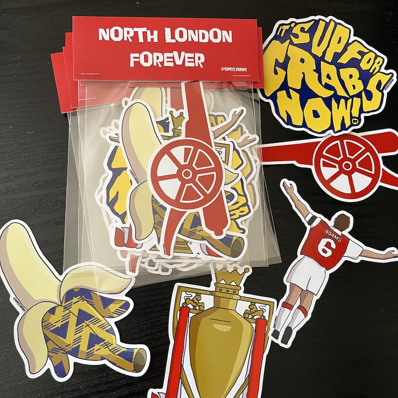 Arsenal Laptop Decal - Etsy UK