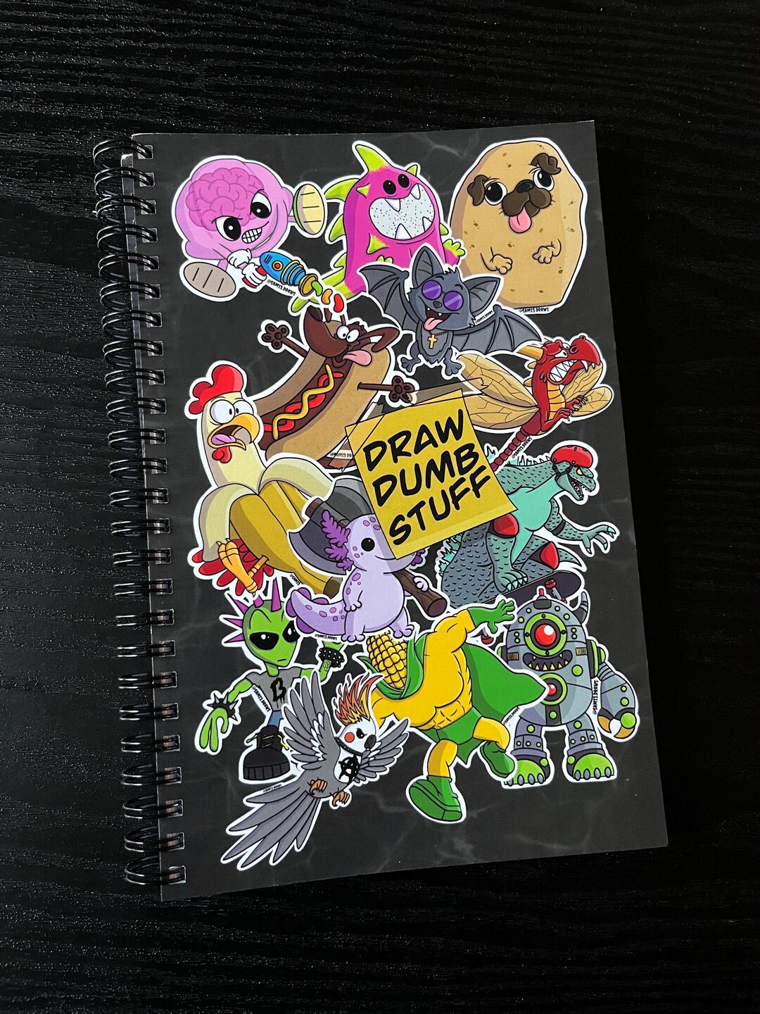 Draw Dumb Stuff (stickers) A5 Sketchbook/notepad | Blank Pages for ...
