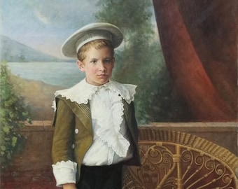 Custom Portrait Painting From Old Photo, Faded Photo to Oil Painting ...