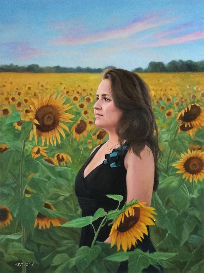 Custom Portrait Painting From Photo, Photo Into Oil Painting, Photo to ...