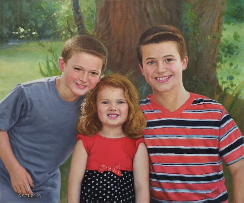 Custom Kid Portrait Painting from Photo Turn photo into oil | Etsy