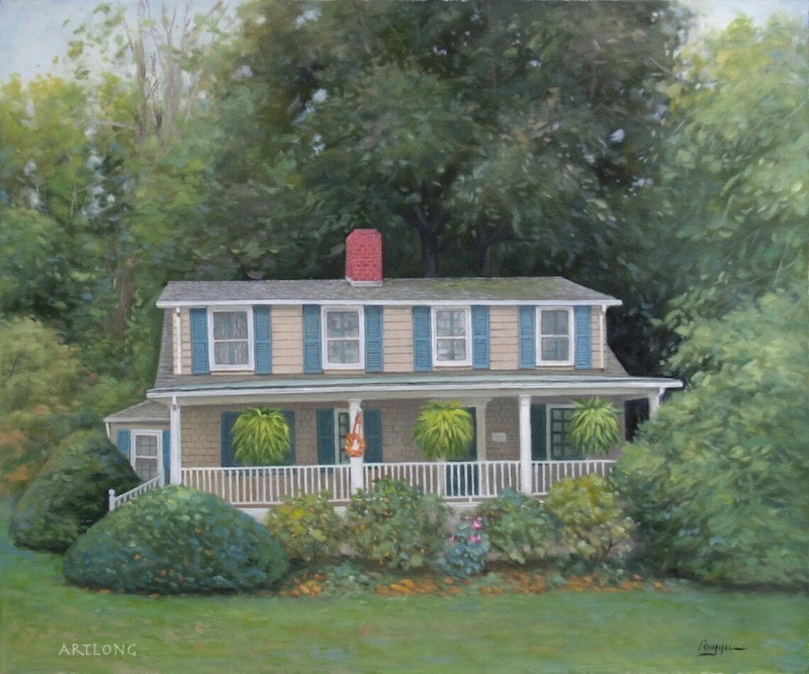 Custom House Painting From Photo Turn Photo Into Landscape - Etsy