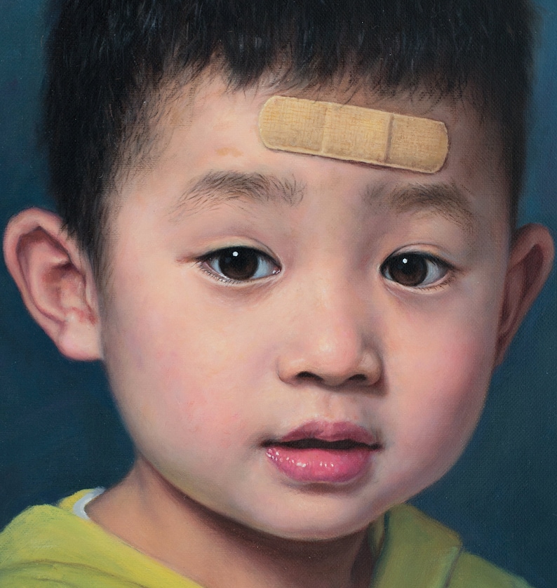 Custom Super Realistic Portrait Painting Custom Kid Portrait - Etsy