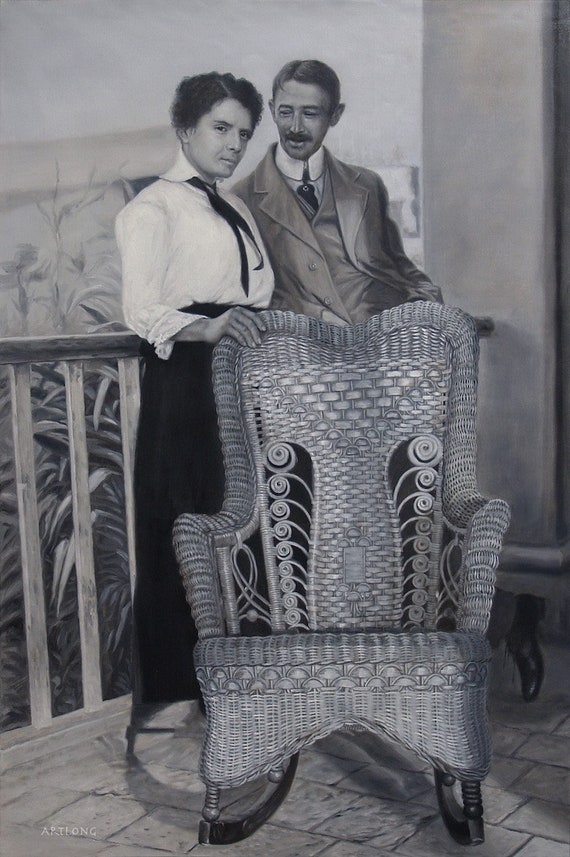 Custom Portrait Painting From Old Photo Faded Photo to Oil | Etsy