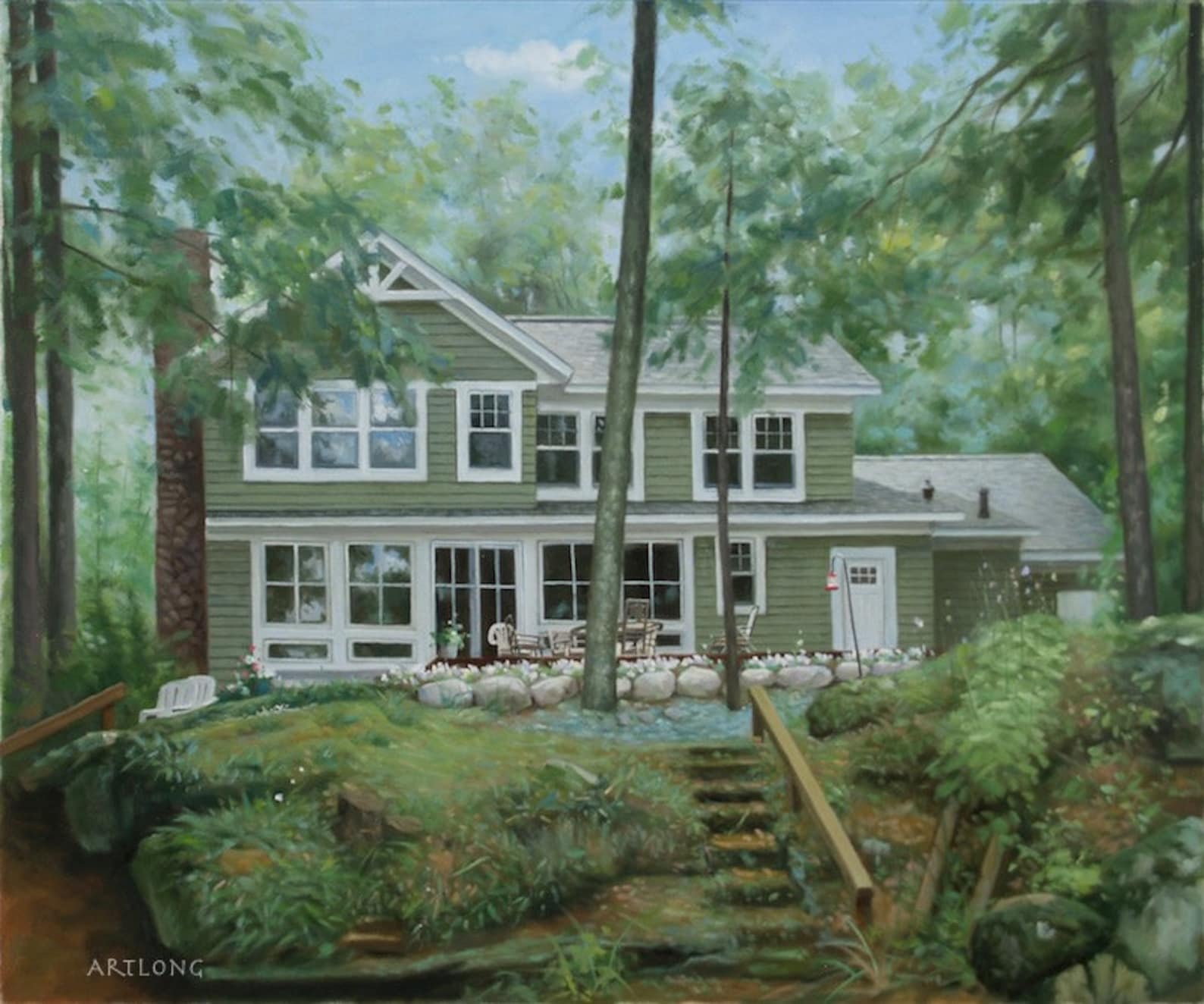 Custom House Painting From Photo Turn Photo Into Landscape - Etsy