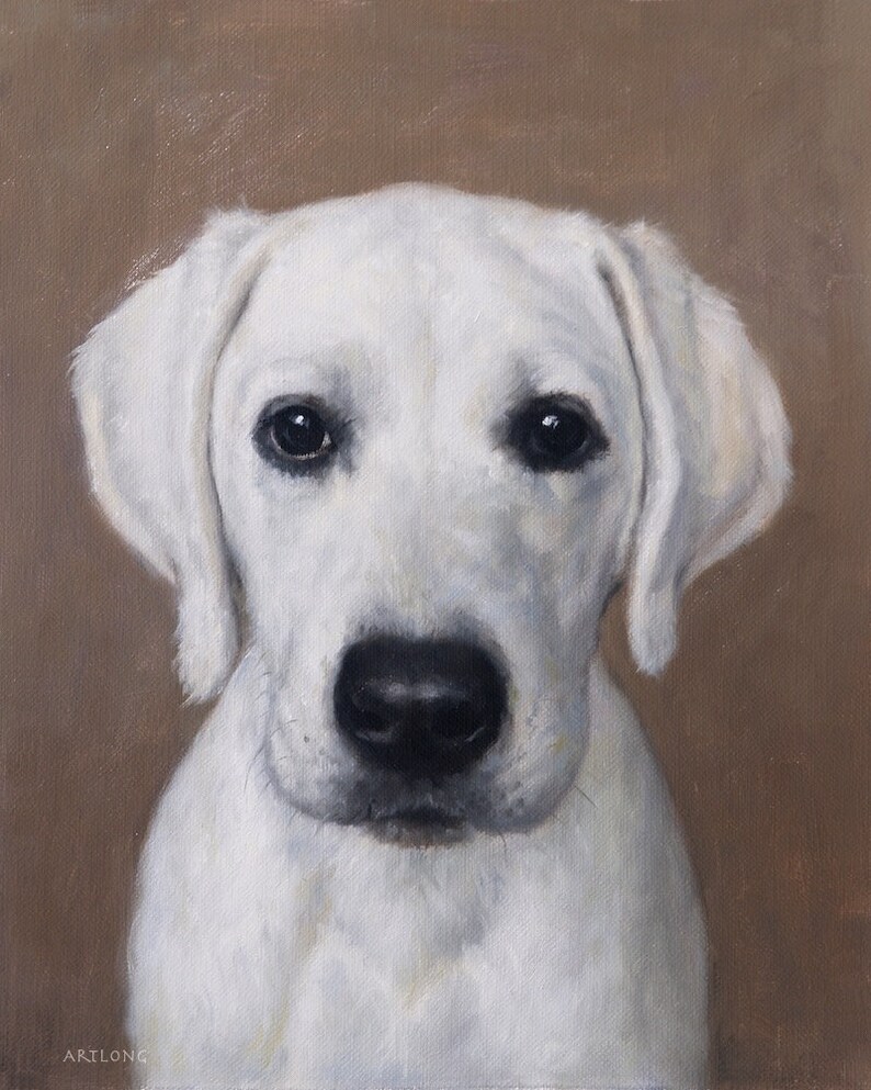 Custom Pet Portrait from Photo Photo into Oil Painting | Etsy