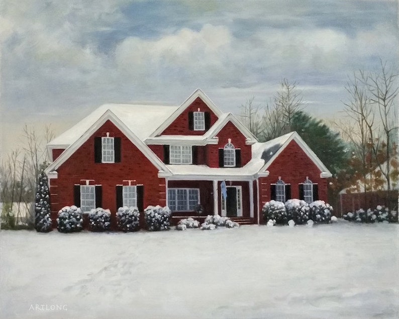 Custom House Painting From Photo Turn Photo Into Landscape - Etsy