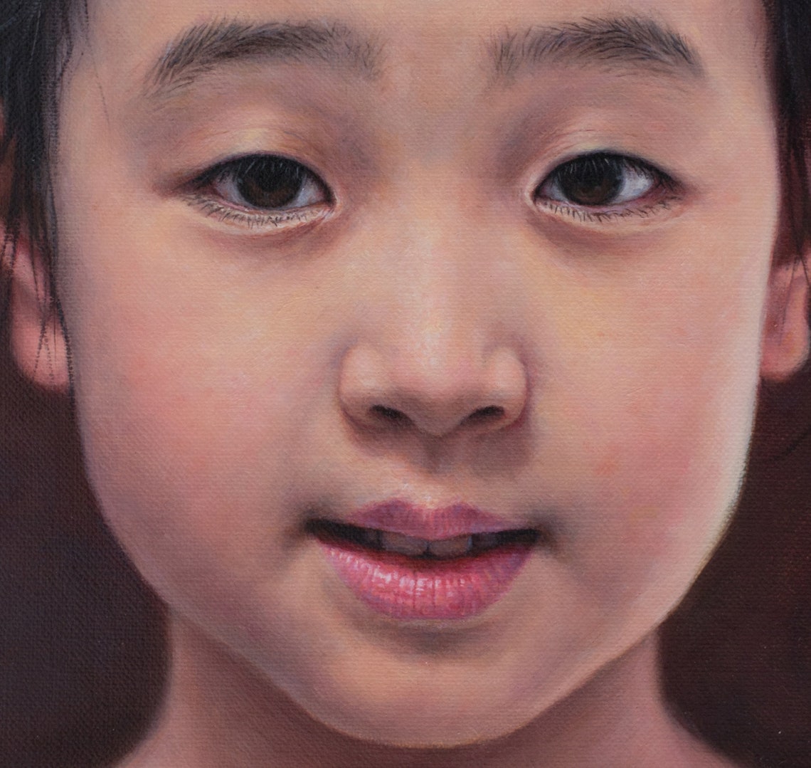 Custom Super Realistic Portrait Painting Custom Kid Portrait | Etsy