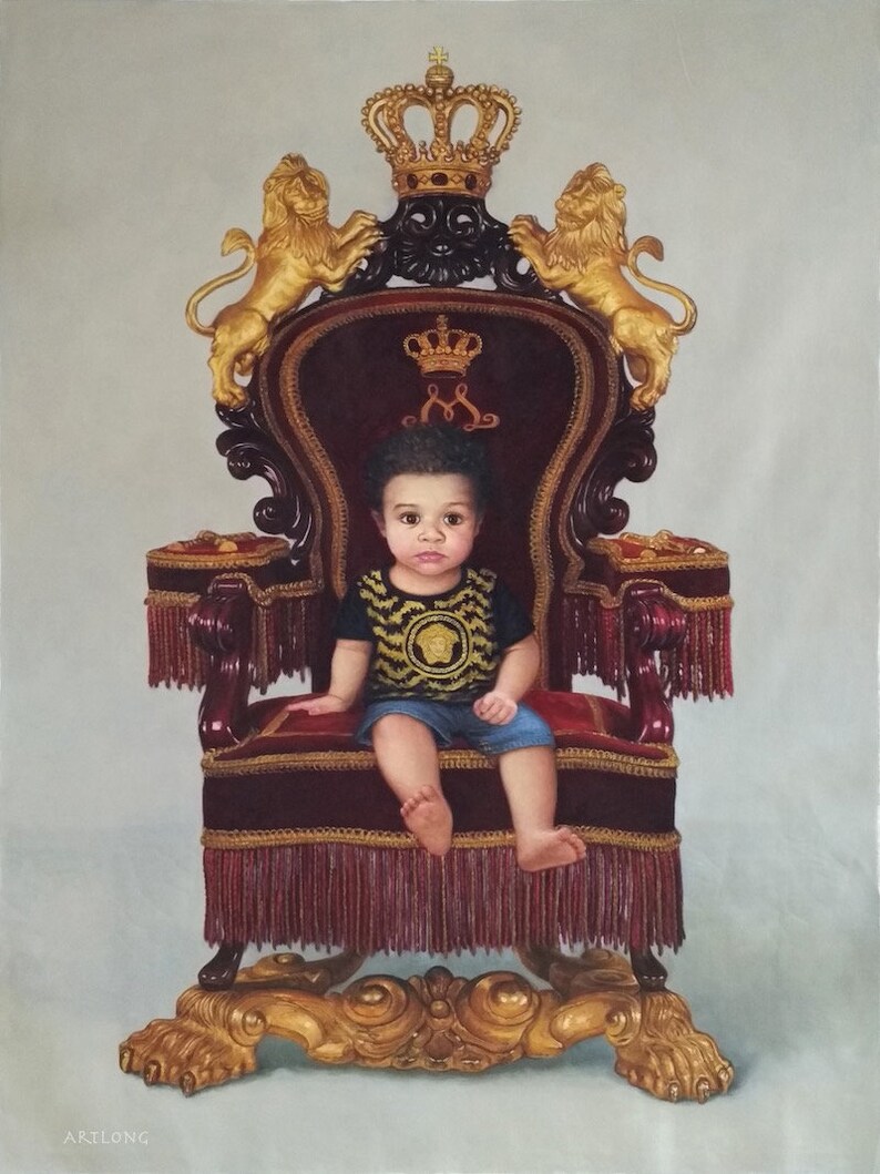 Custom Kid Portrait Painting From Photo Turn Photo Into Oil - Etsy