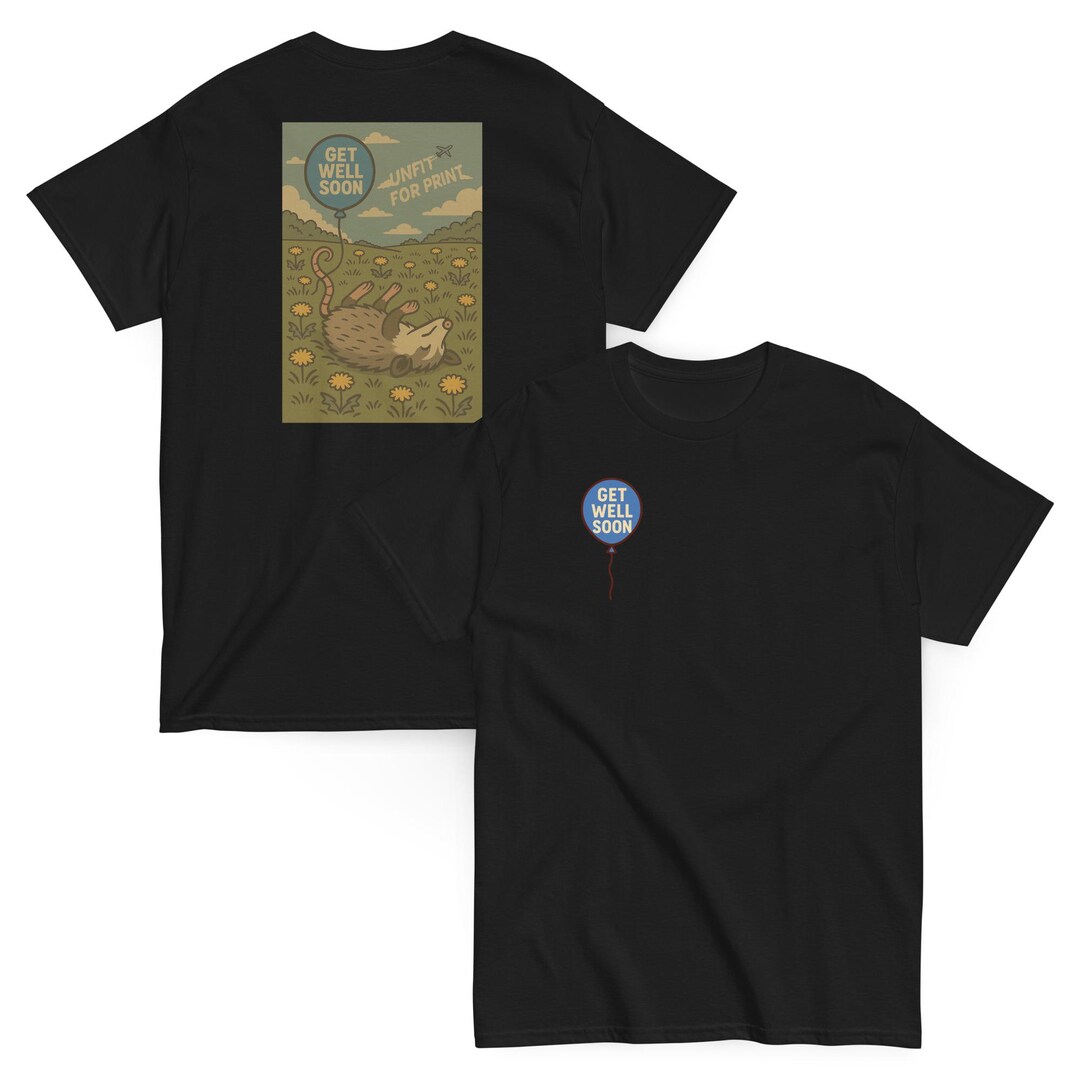 Dead Possum "get Well Soon" Shirt – Blue Balloon Edition by Unfit for ...