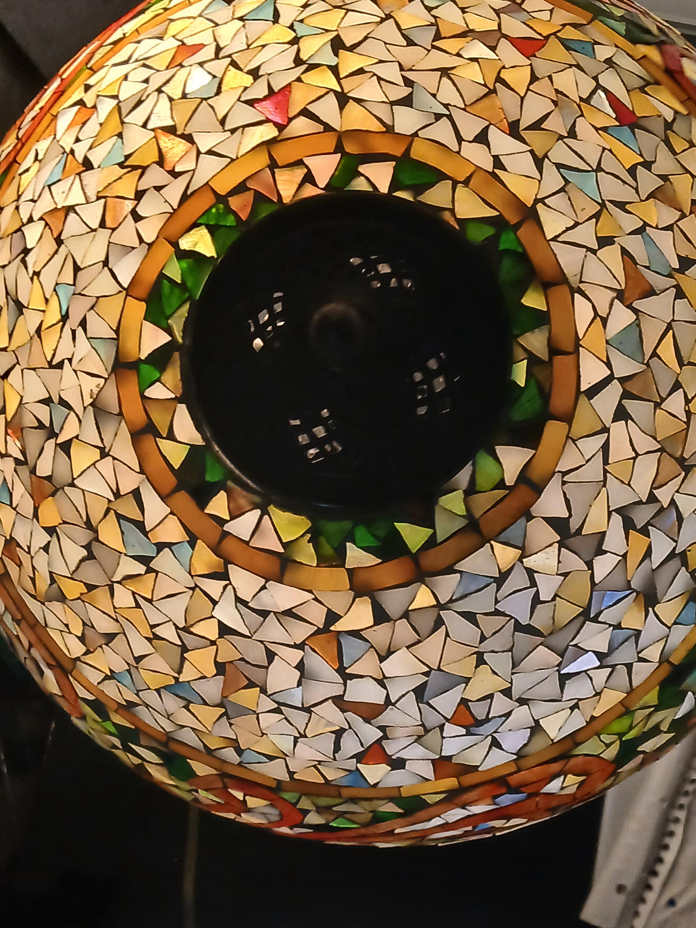 Vintage Dale Tiffany Mosaic Table Lamp - Etsy
