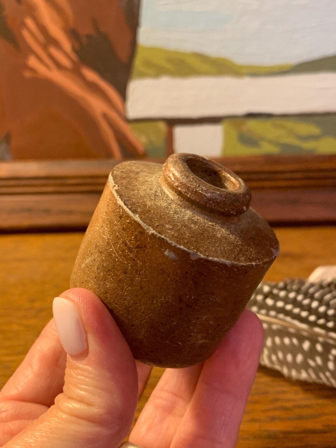 3 Antique Stoneware Ink Bottles - Etsy