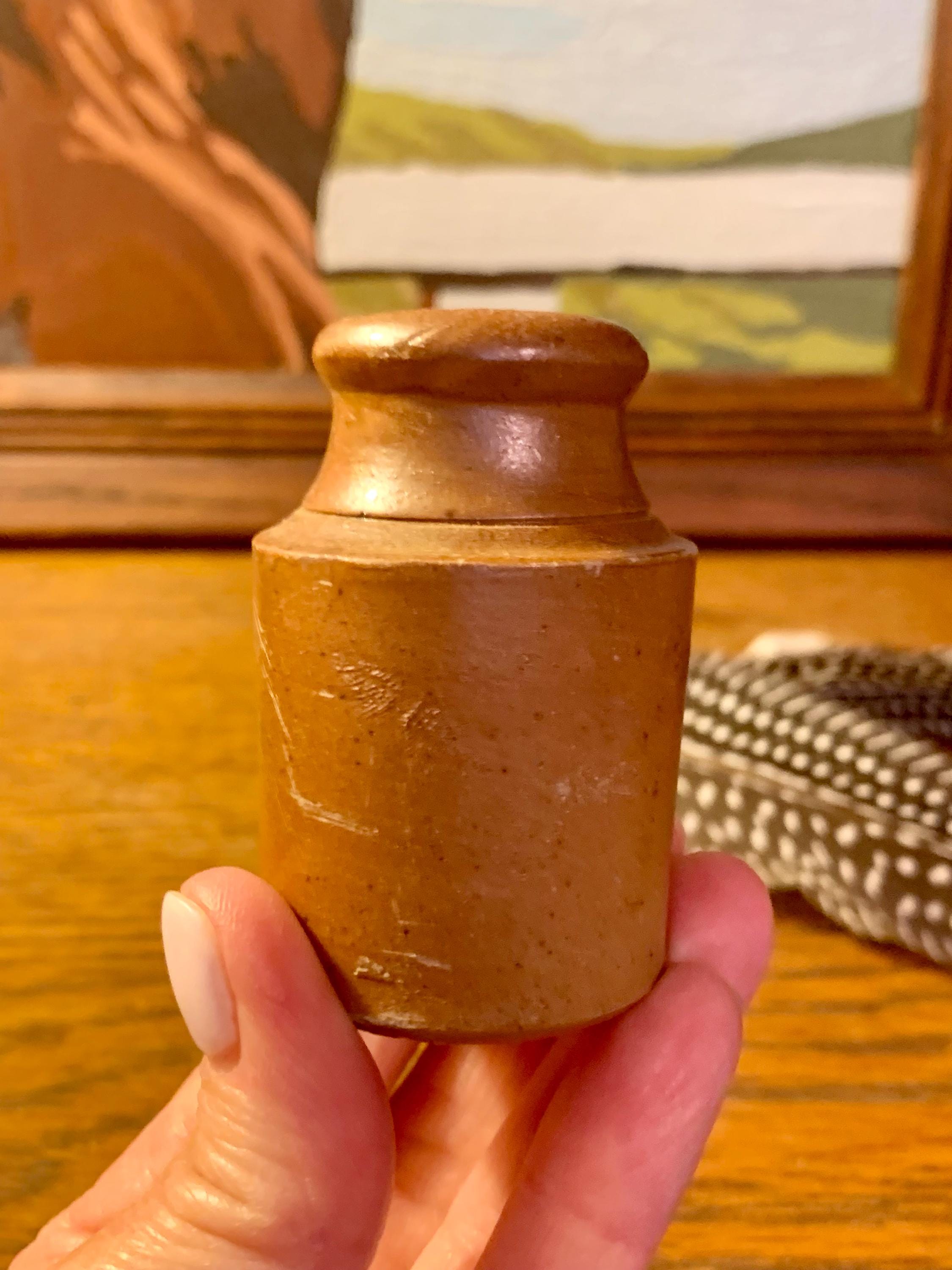 3 Antique Stoneware Ink Bottles - Etsy