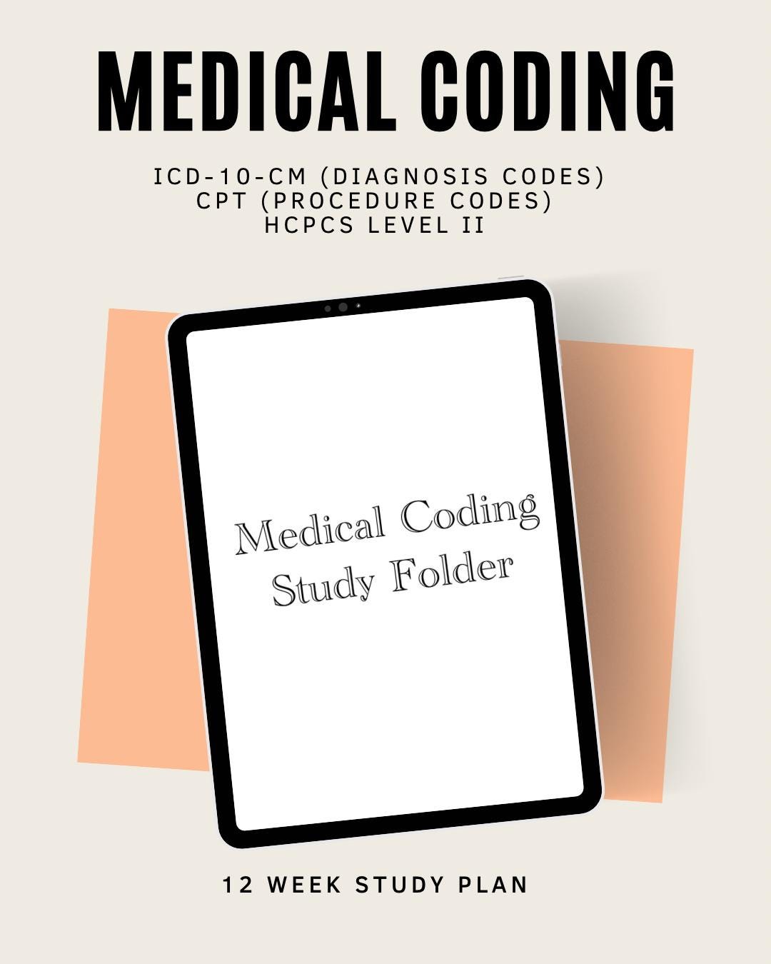 Medical Coding Self Teach Guide PDF | Beginner Study Planner | CPT, ICD ...