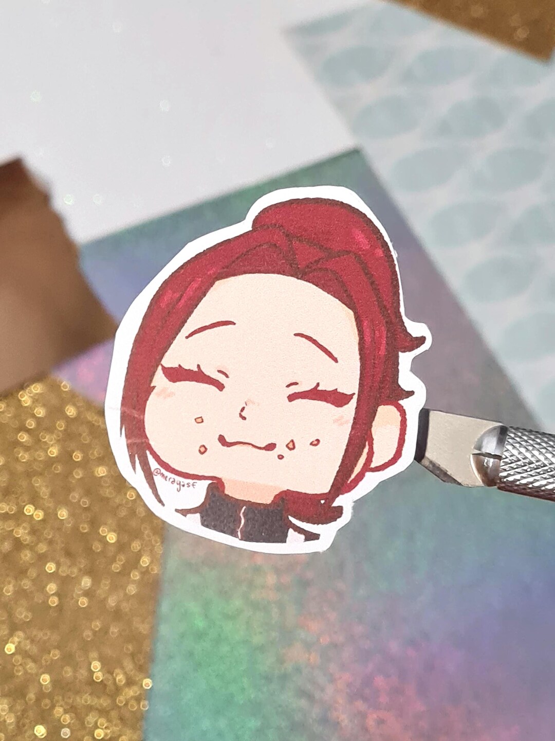 Sasha (happy) - Sticker - Etsy