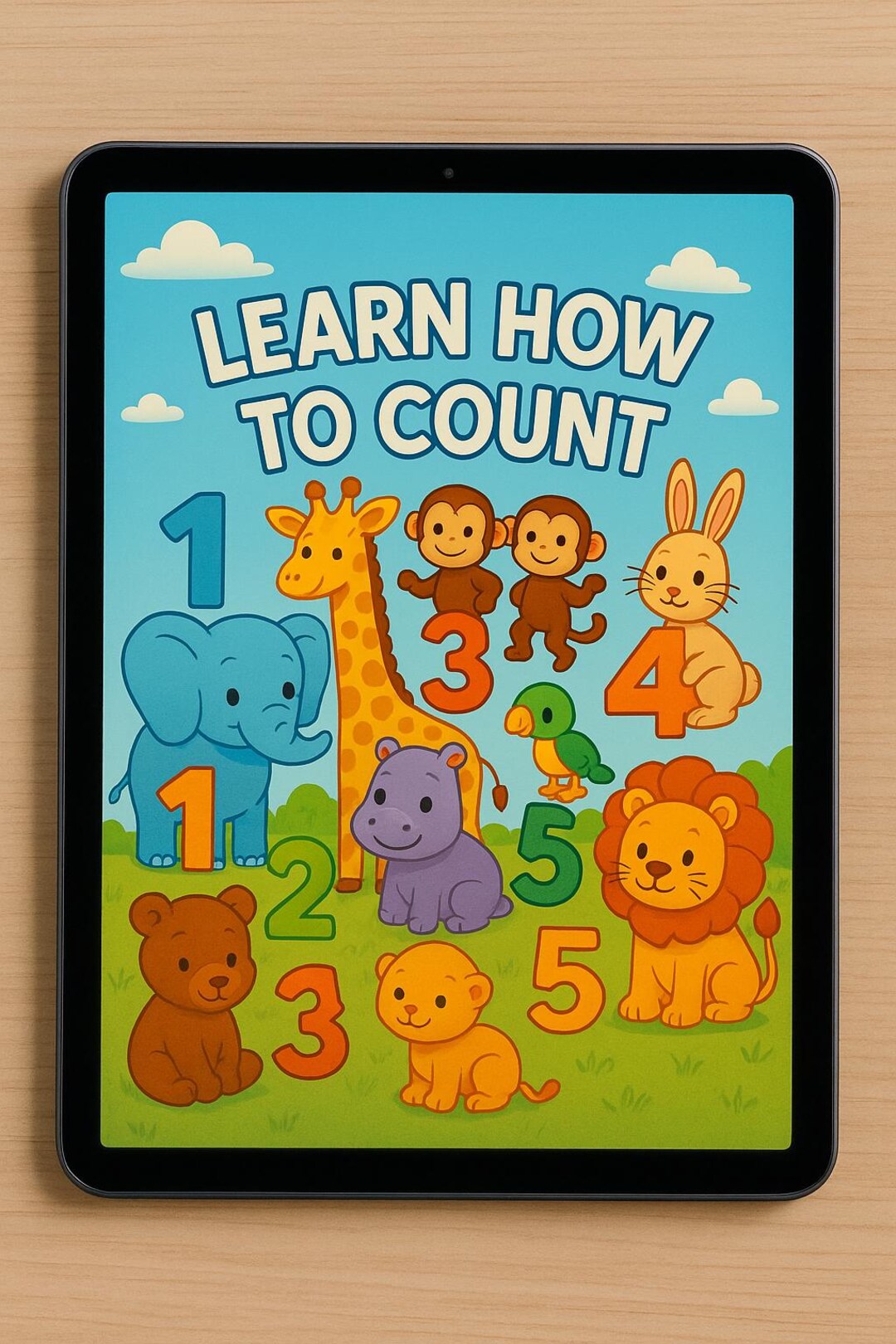 Printable Counting Coloring Book | Numbers 1-10 Animals | Kids Learn to ...