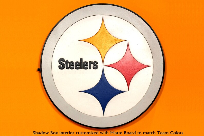 Pittsburgh Steelers LED 3D Laser Cut Shadow Box - Etsy