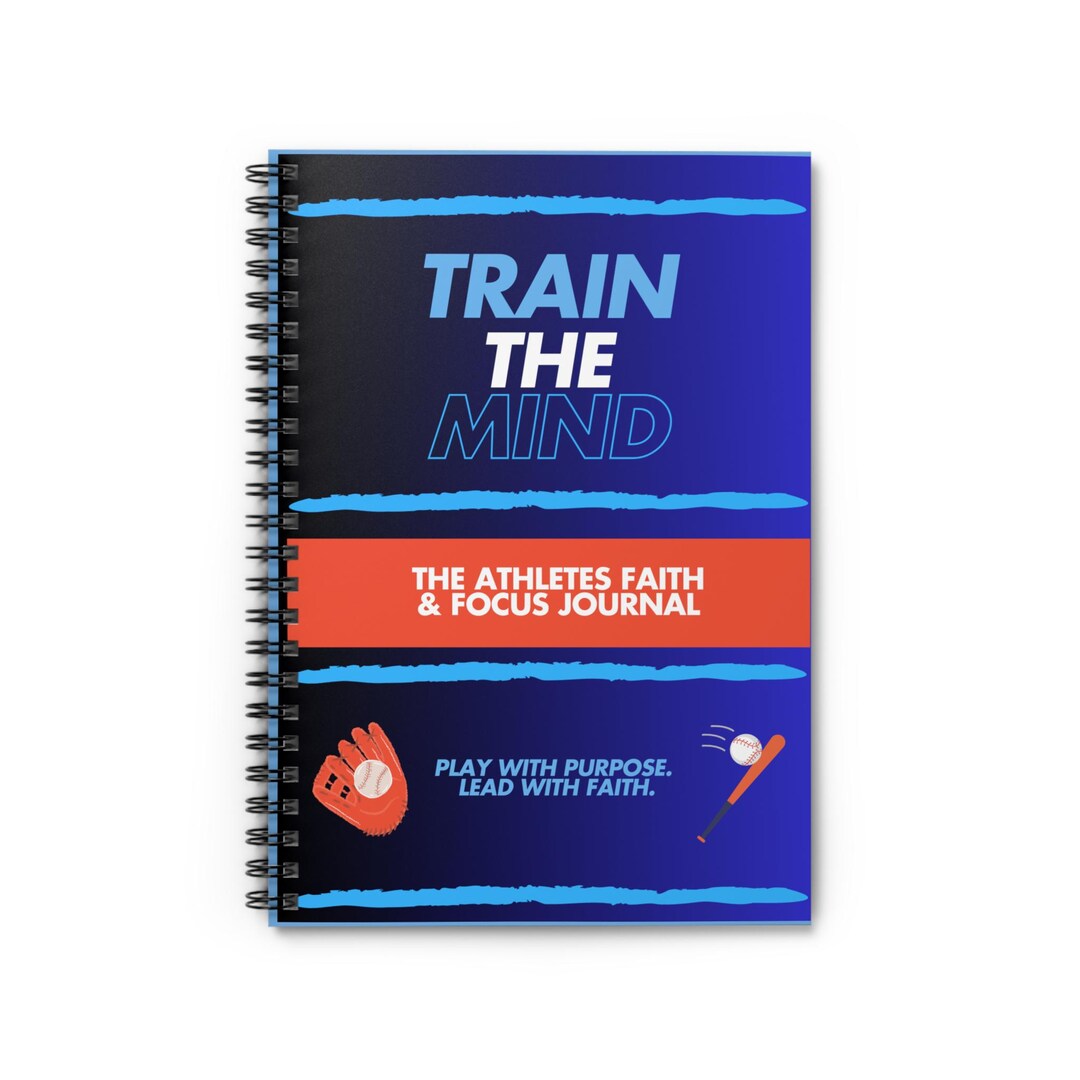 Athlete's Faith Journal - Train the Mind, Spiral Notebook for Sports ...