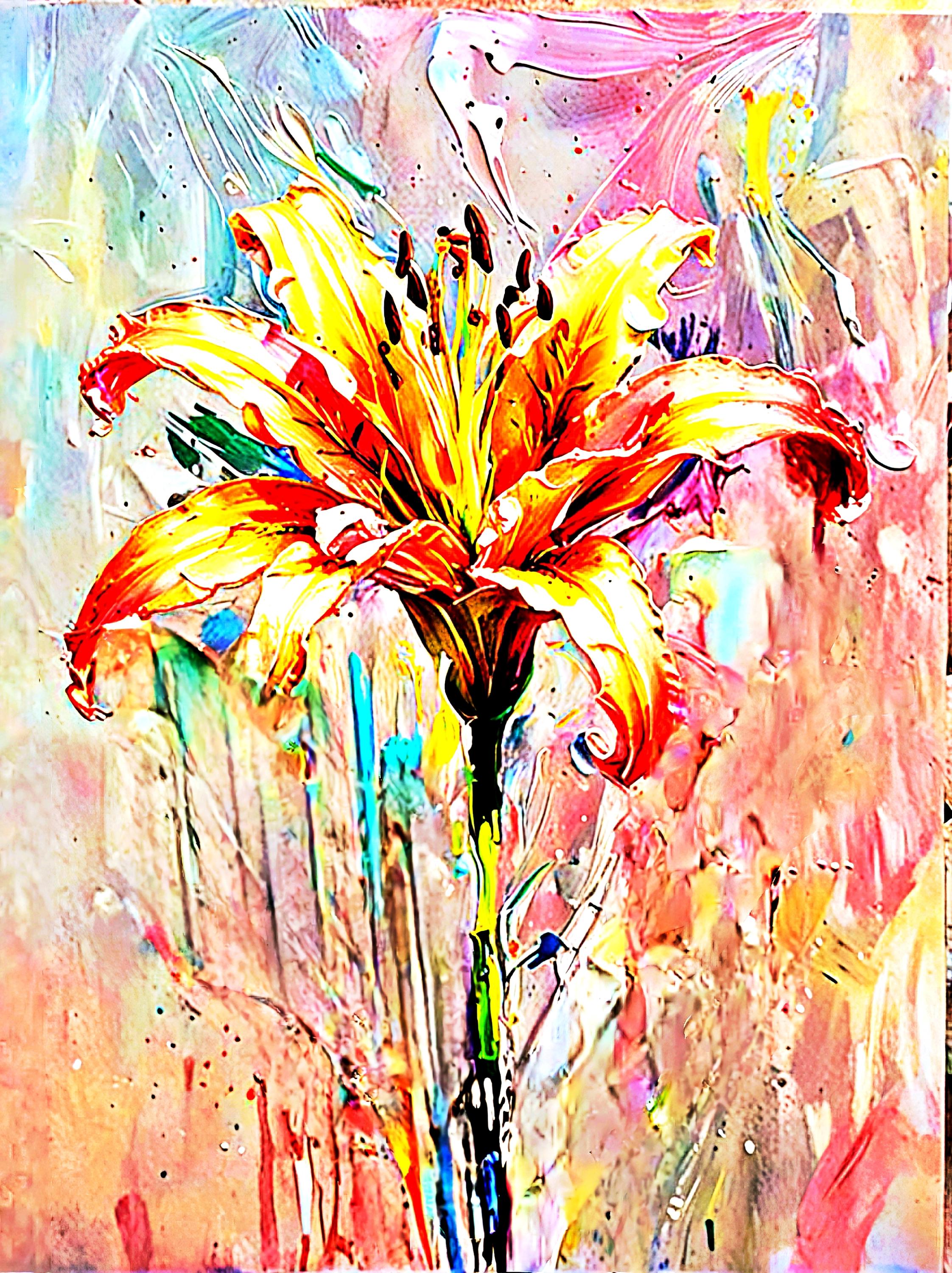 Ambrosia - Flower of the Gods V1 - A2 Poster Size Painting - Etsy