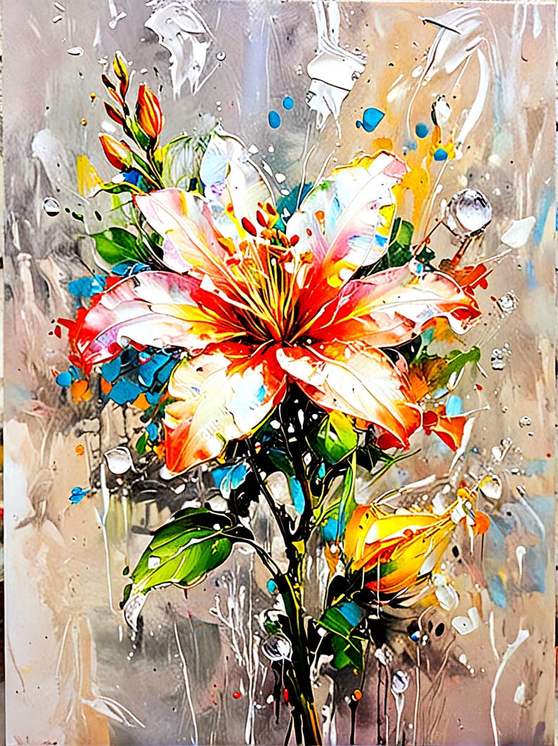 Ambrosia - Flower of the Gods V3 - A2 Poster Size Painting (45x60cm) - Etsy