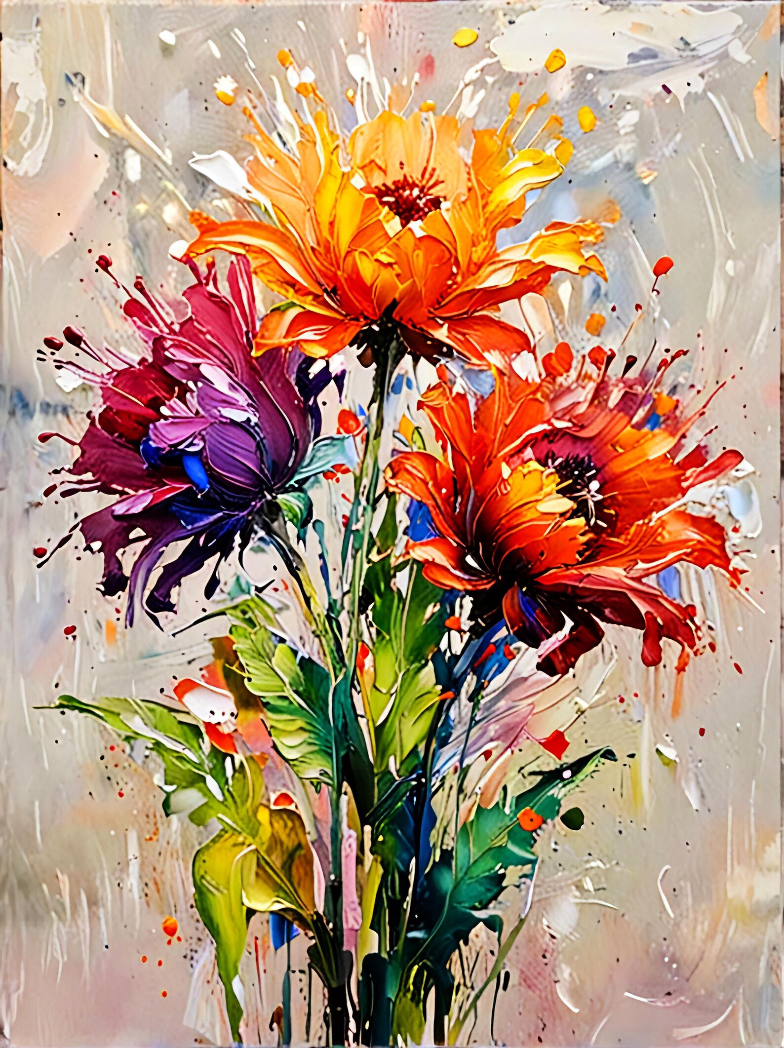 Ambrosia - Flower of the Gods V3 - A2 Poster Size Painting (45x60cm) - Etsy
