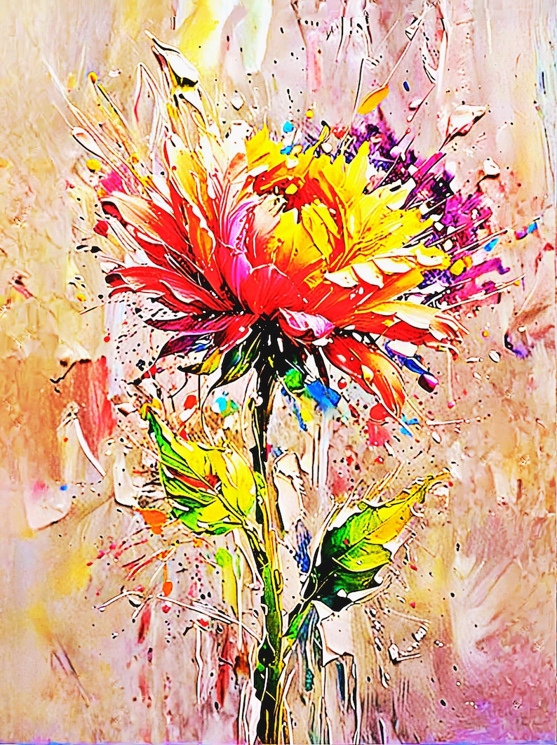 Ambrosia - Flower of the Gods V1 - A2 Poster Size Painting - Etsy