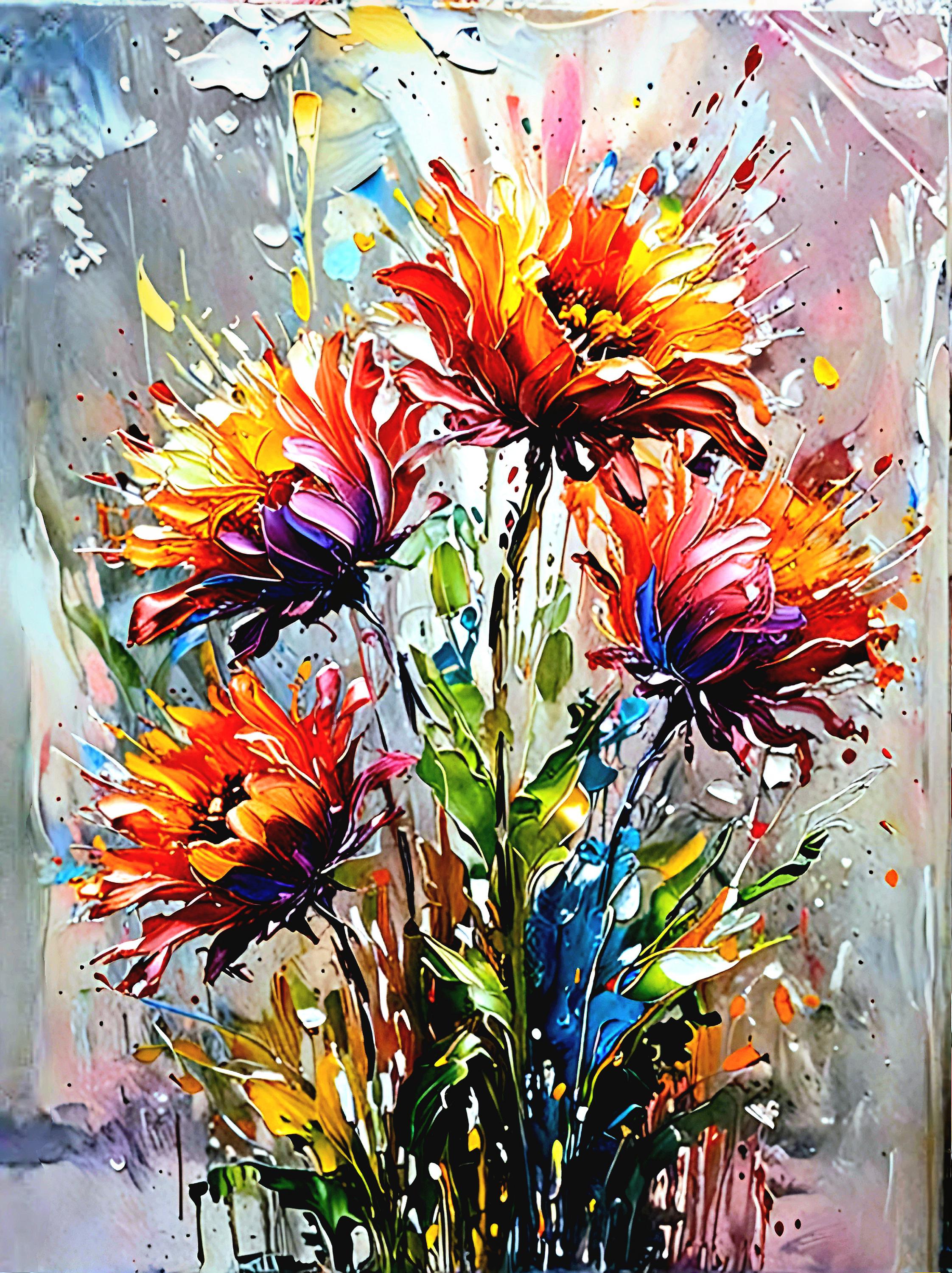 Ambrosia - Flower of the Gods V3 - A2 Poster Size Painting (45x60cm) - Etsy