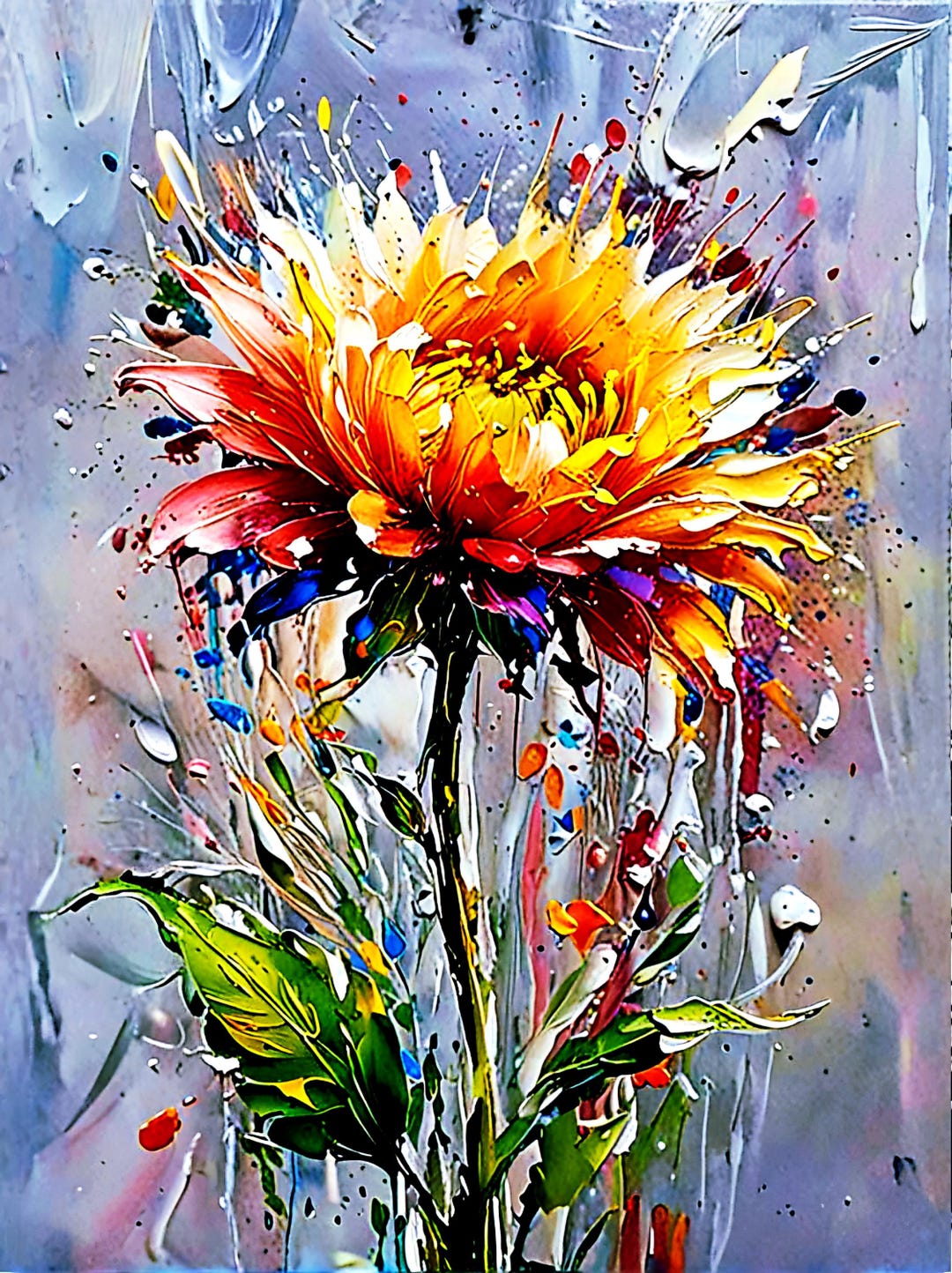 Ambrosia - Flower of the Gods V1 - A2 Poster Size Painting - Etsy