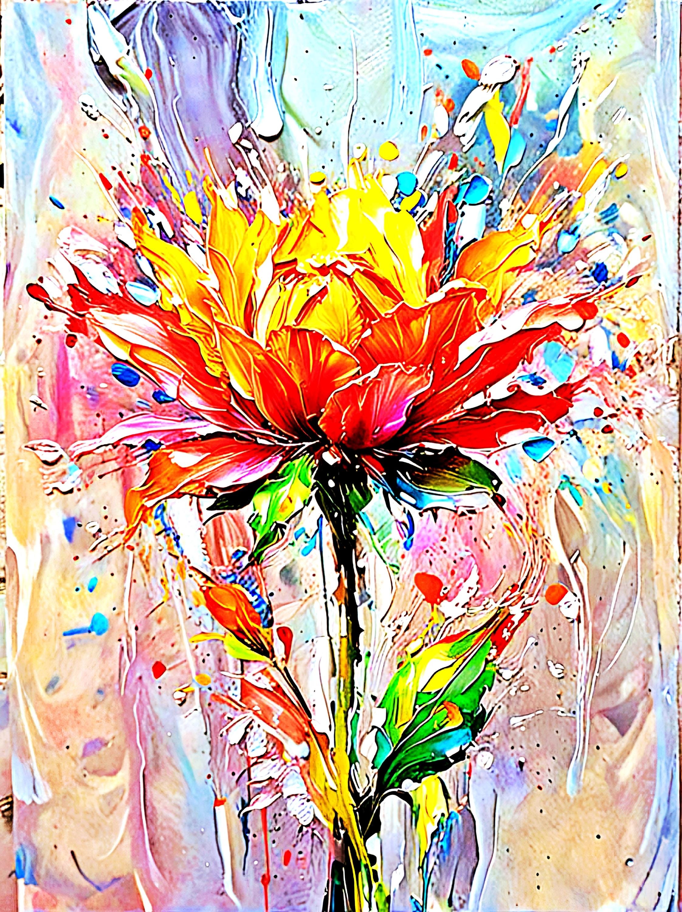 Ambrosia - Flower of the Gods V1 - A2 Poster Size Painting - Etsy