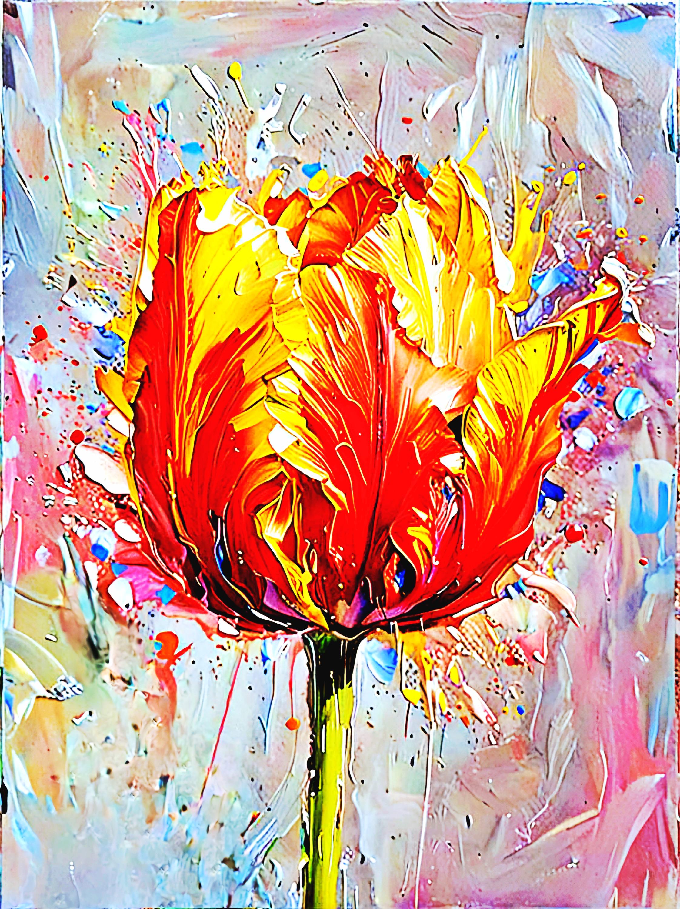 Ambrosia - Flower of the Gods V1 - A2 Poster Size Painting - Etsy