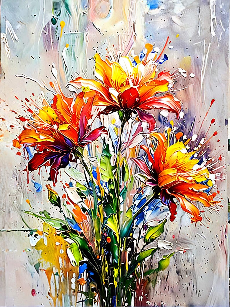 Ambrosia - Flower of the Gods V3 - A2 Poster Size Painting (45x60cm) - Etsy