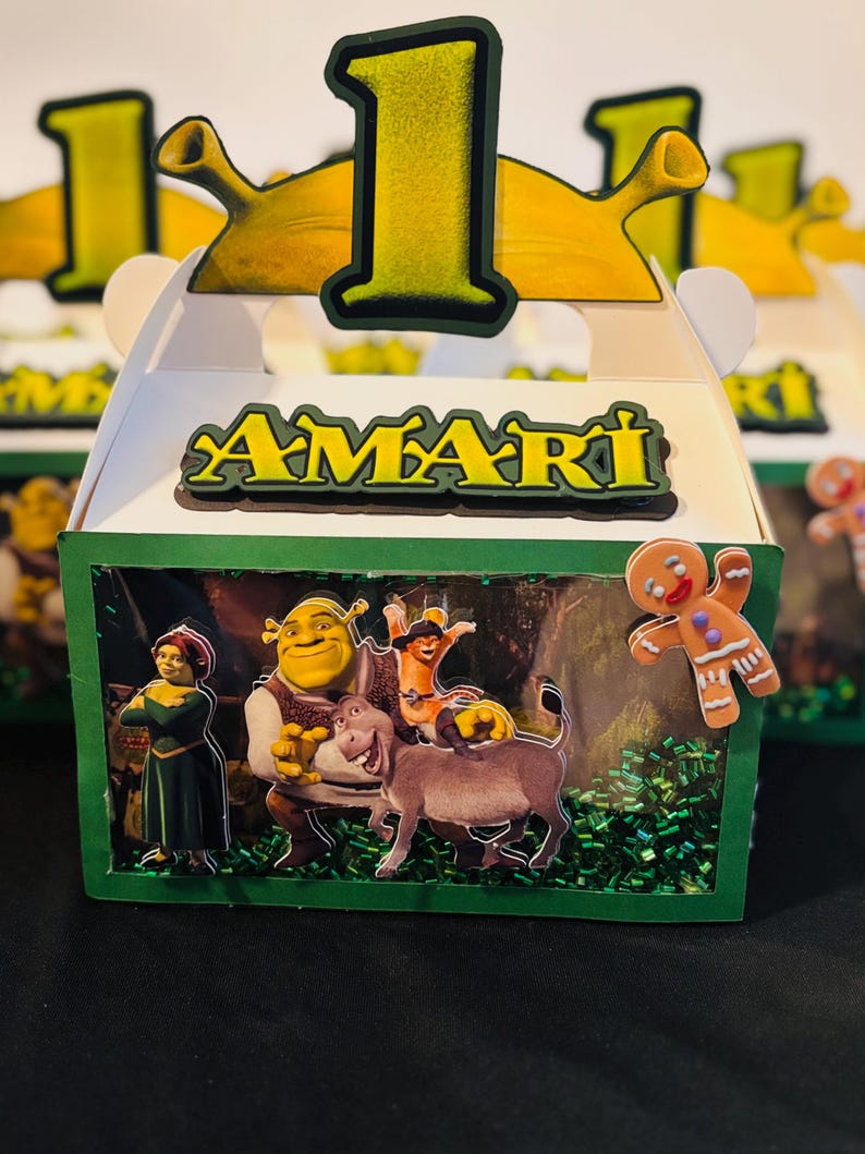Custom Shrek Shaker Gable Boxes - Etsy