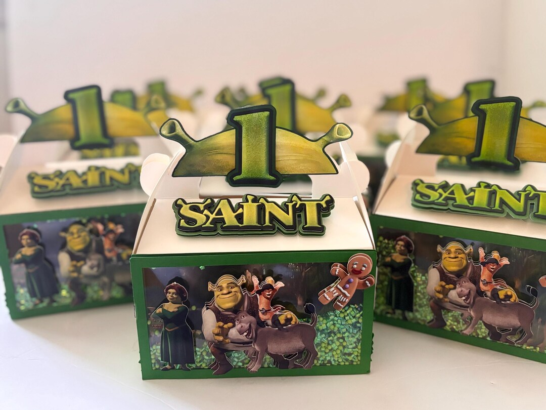 Custom Shrek Shaker Gable Boxes - Etsy