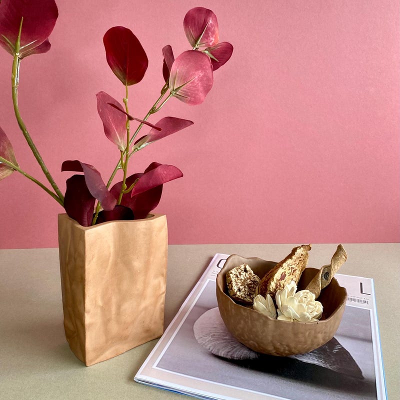 Paper Bag Vase - Etsy