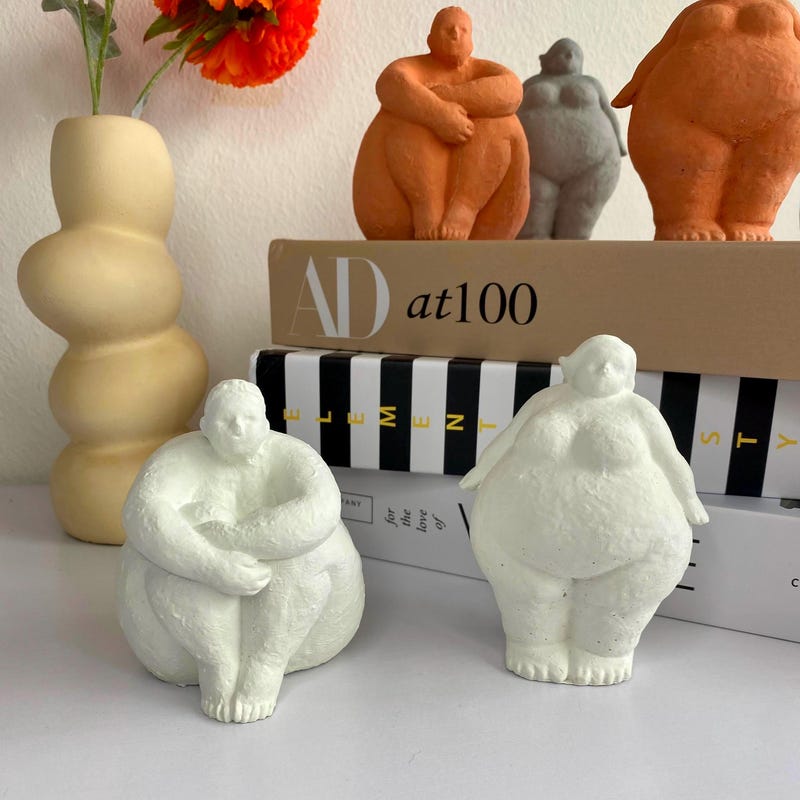 Curvy Body Woman Statue - Etsy UK