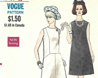 1960s Sleeveless A Line Dress and Coat in Two Styles Simplicity 8155 ...