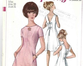 1960s Rare Edith Head Sheath Cocktail Dart Fitted Dress Kimono Sleeves ...