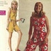 1970s Misses' Jumpsuit or Romper Sleeveless Easy to Sew Simplicity 8787 ...