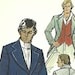 Vogue 8358 UNCUT FF 1970s Mens Jacket Pattern With Wide Notched Lapels ...
