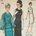 Butterick 3751 1960s Evening/cocktail Dress Front Wrap Panel Yoke ...