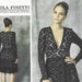 Vogue 1471 Designer Cocktail Dress Plunging V Neckline Long Sleeves Hem ...