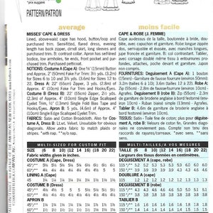 Butterick 6816 Mrs. Claus Mrs. Santa Claus Dress and Cape Christmas ...