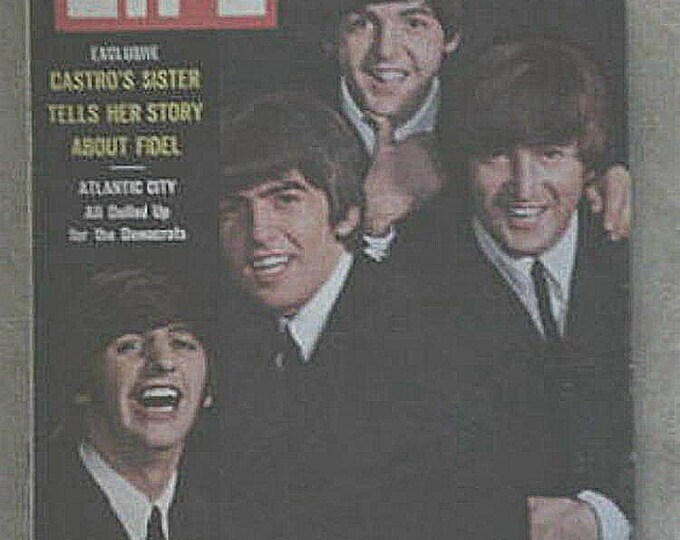 The Beatles on Life Magazine Cover August 28, 1964 Vintage Magazine - Etsy