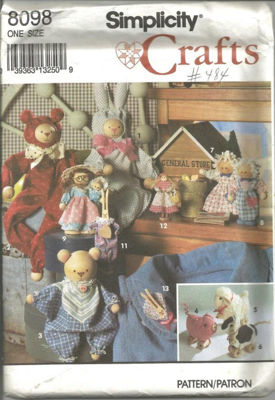 1990s Toys and Ornaments to Make Bear Rabbit Girl Boy Lamb Pig ...