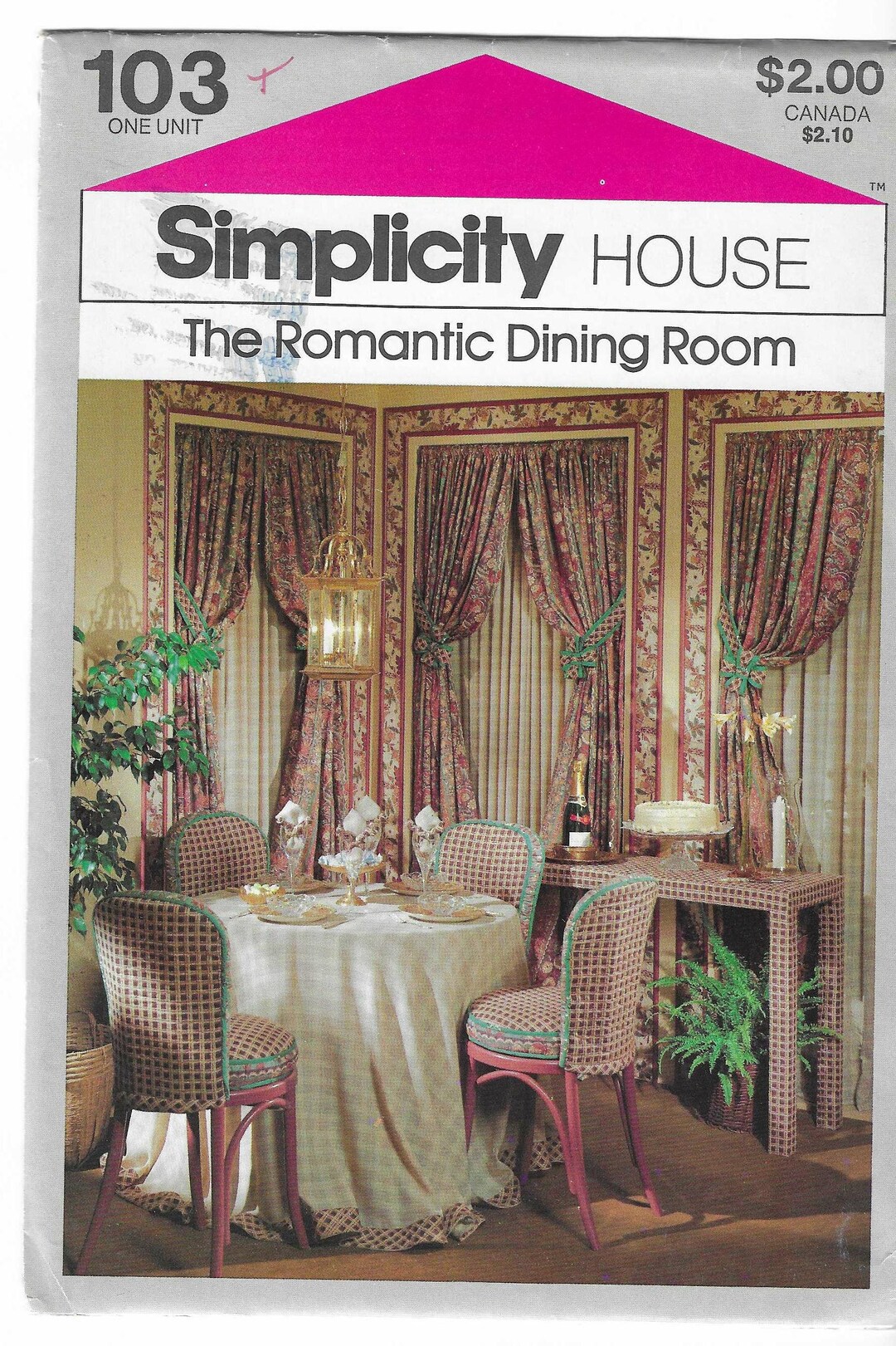 1970s Create Your Own Romantic Dining Room Seven Cards NOT Pattern ...