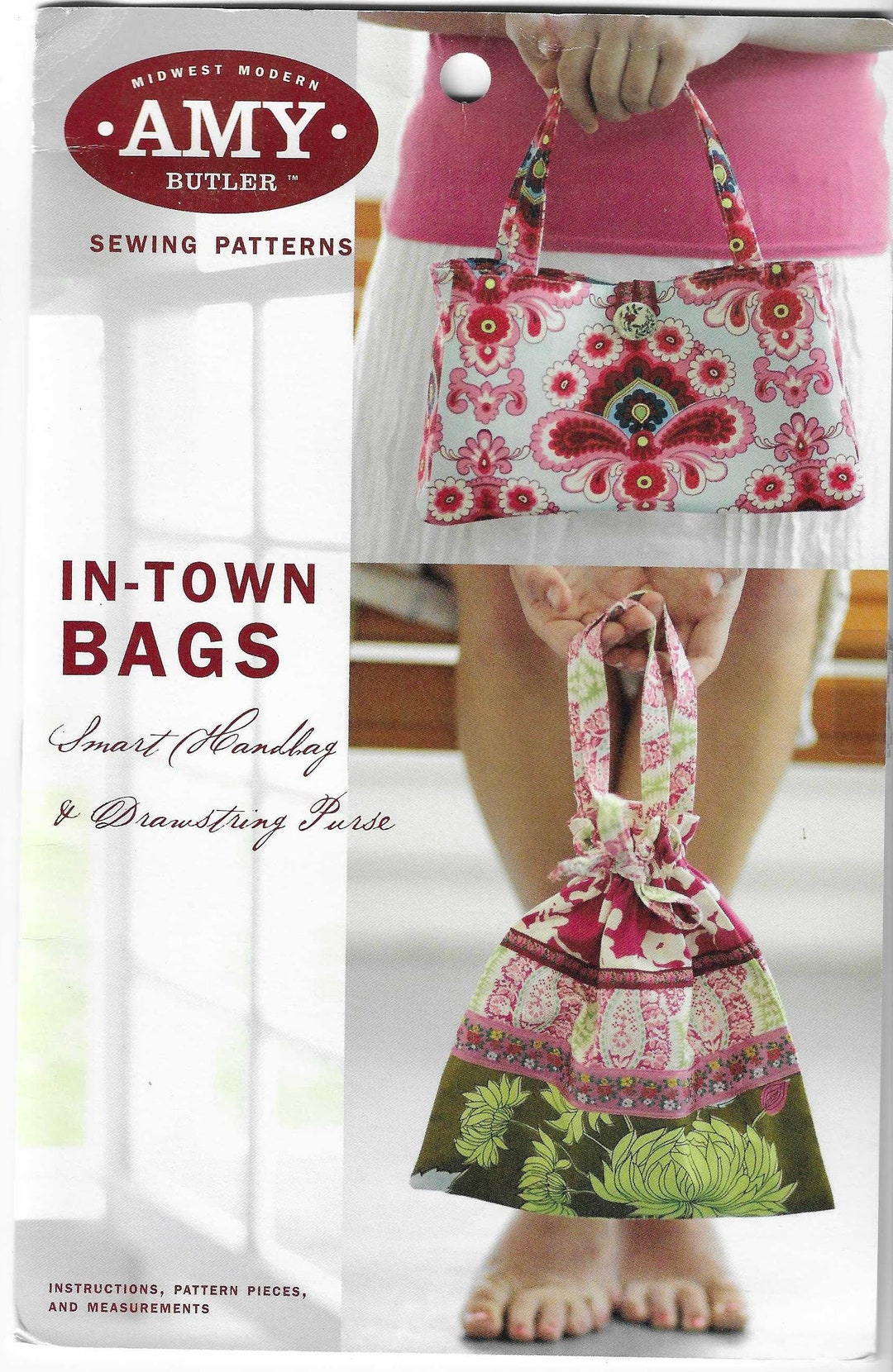 2000s in Town Bags Amy Butler Handbag Purse UNCUT FF Still Sealed Women ...